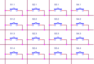 Arduino lessons. Connecting a matrix of buttons to Arduino. Library ...