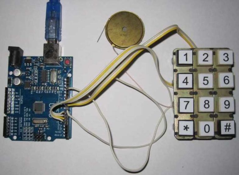 Arduino Lessons Connecting A Matrix Of Buttons To Arduino Library Matrixkeys Function Tone