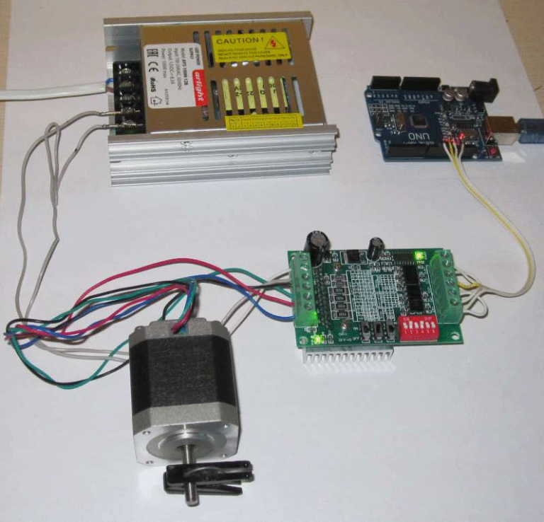 Arduino lessons. Connecting STEP/DIR stepper motor drivers to Arduino ...